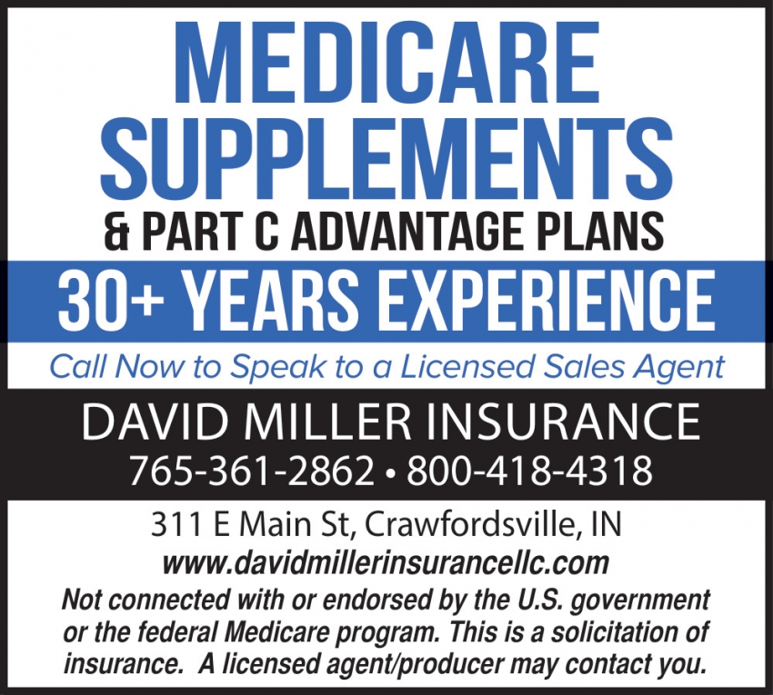 Medicare Supplements, David Miller Insurance
